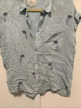 Rails | Tops | Rails Whitney Hawaiian Light Blue Shortsleeve Buttonup ...